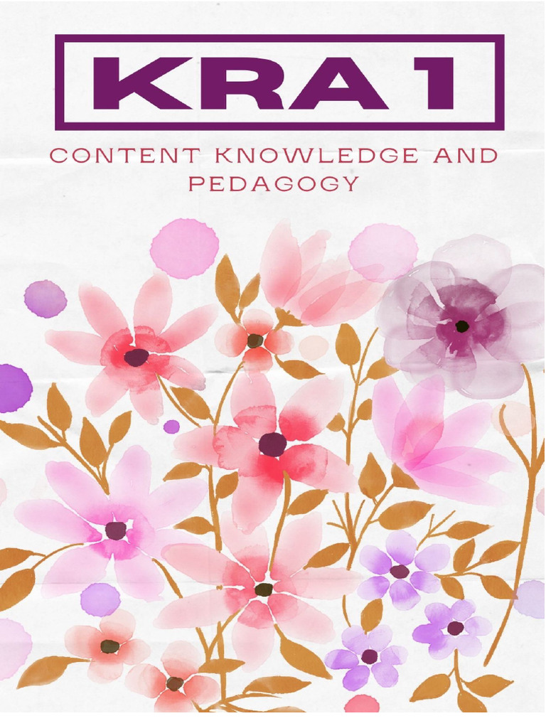 RPMS - Theme 1 (Pink Watercolor and Flowers) | PDF | Learning ...