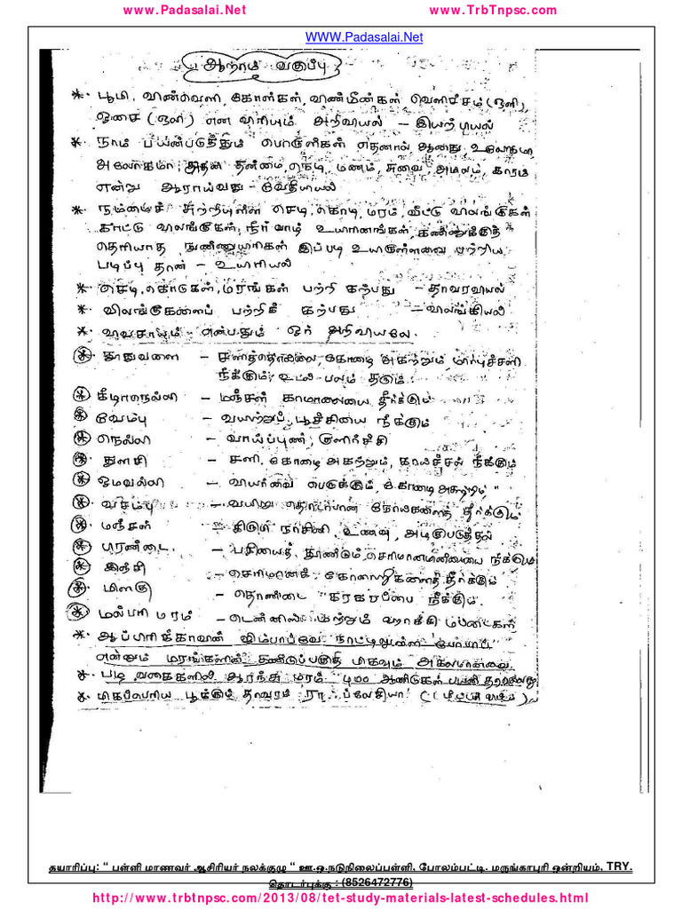 337 6th Science Tet Study Material Pdf