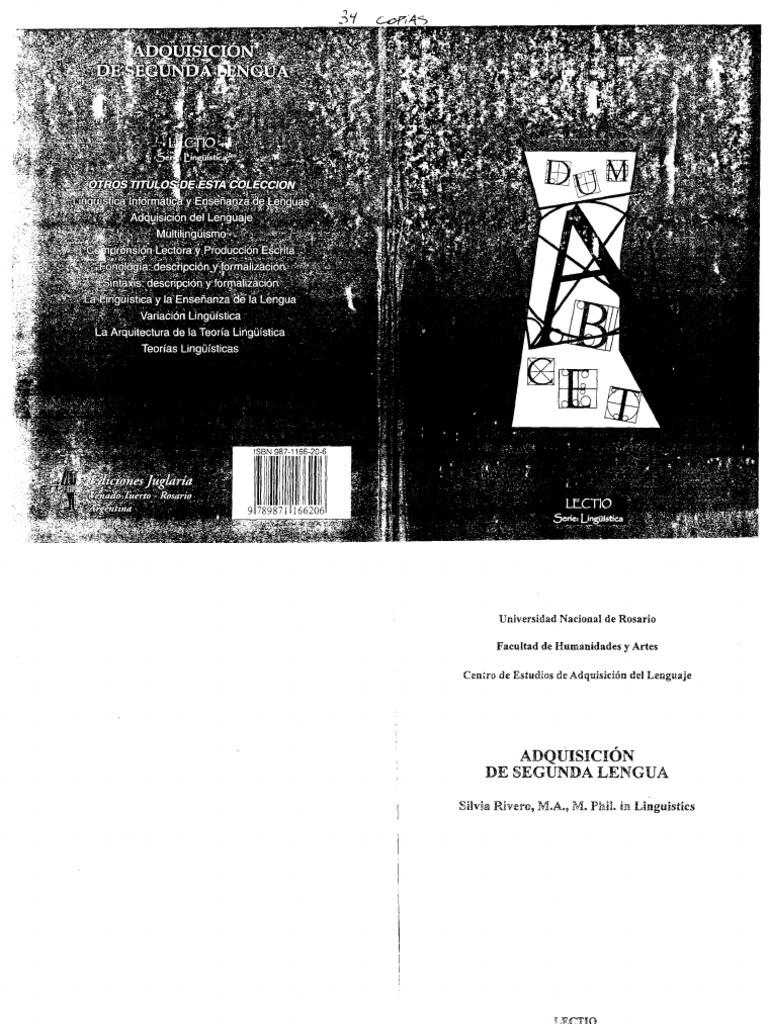 RIVERO, Silvia-Texto Adquisicion de Segunda Lengua | PDF