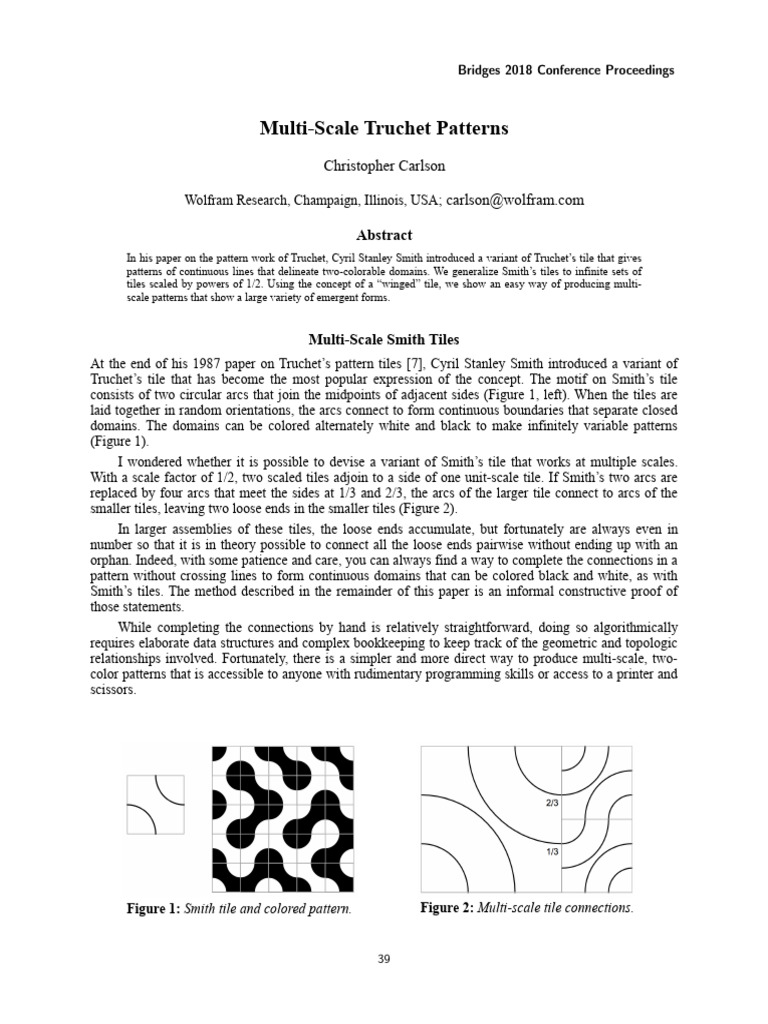 Truchet Pattern | PDF | Tile | Geometry