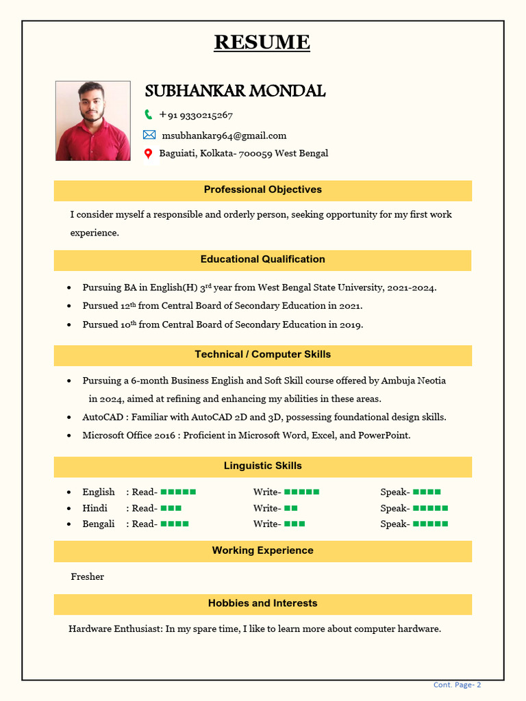 Subhankar | PDF | Career & Growth