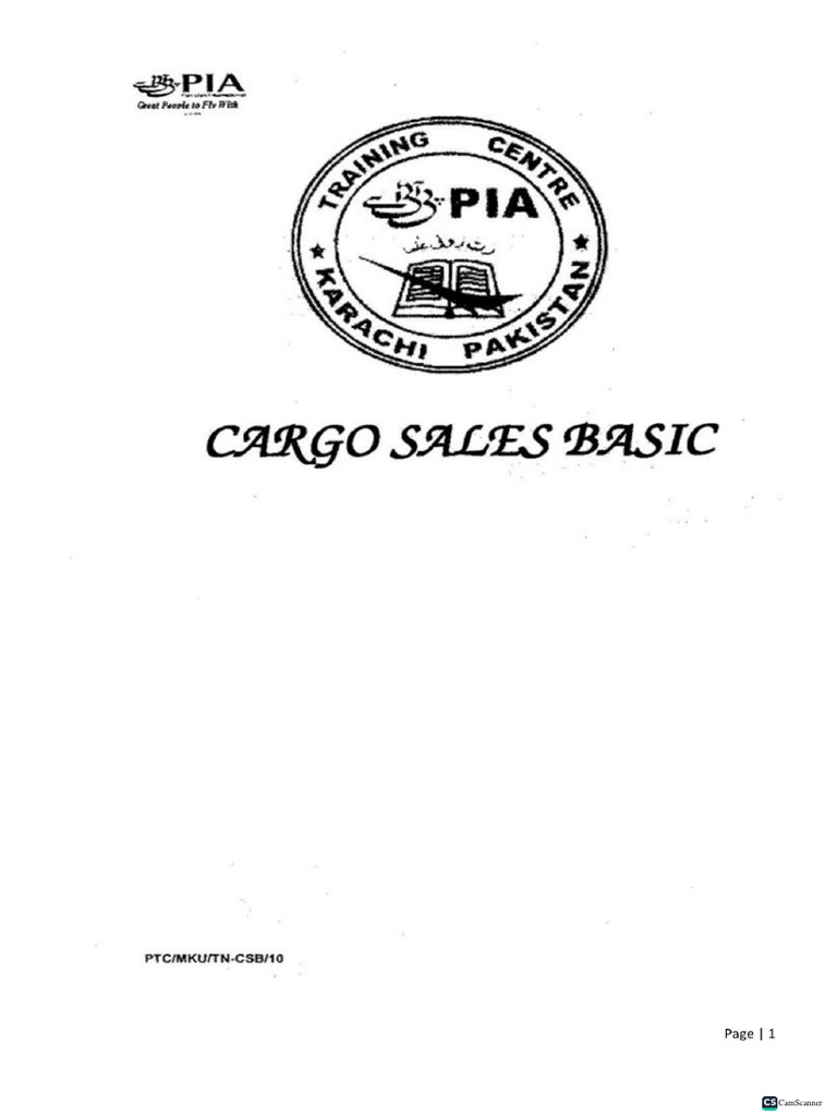 Cargo Sales and Handling Basic | PDF