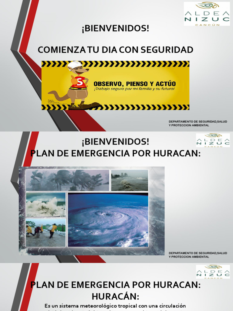 Plan de Emergencia por Huracán | PDF | Ciclones tropicales