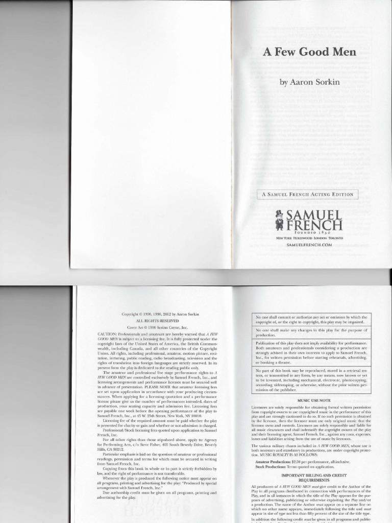 A Few Good Men (Aaron Sorkin) | PDF