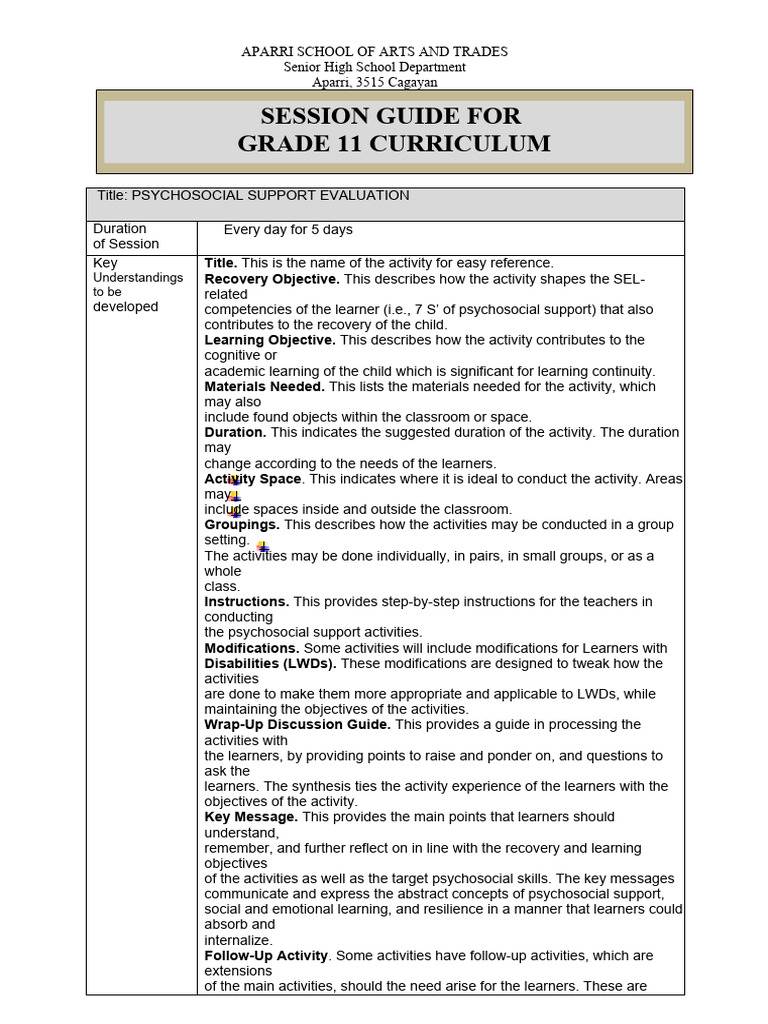 SESSION-GUIDE | PDF | Learning | Cognitive Psychology