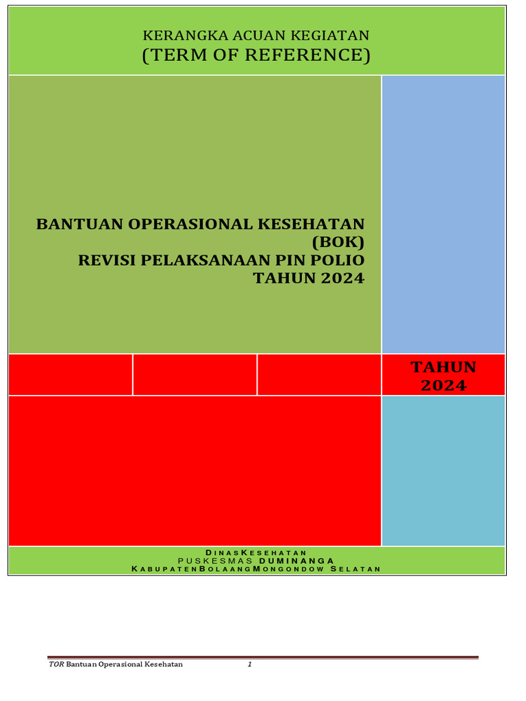 Tor Revisi Upaya Deteksi Polio 2024 PKM Duminanga Bolsel | PDF ...
