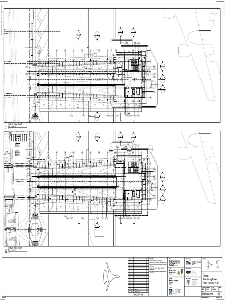 Plan - Level 02 Fixed Link Bridge - Type F: A01 A02 A03 A04 A05 A06 A07 A08 A09 A10 A11 A12 A13 ...