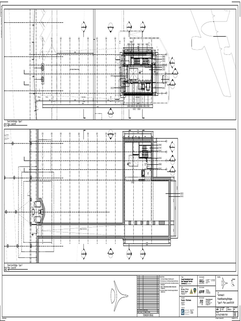Plan - Level 00 Fixed Link Bridge - Type F: A01 A02 A03 A04 A05 A06 A07 ...