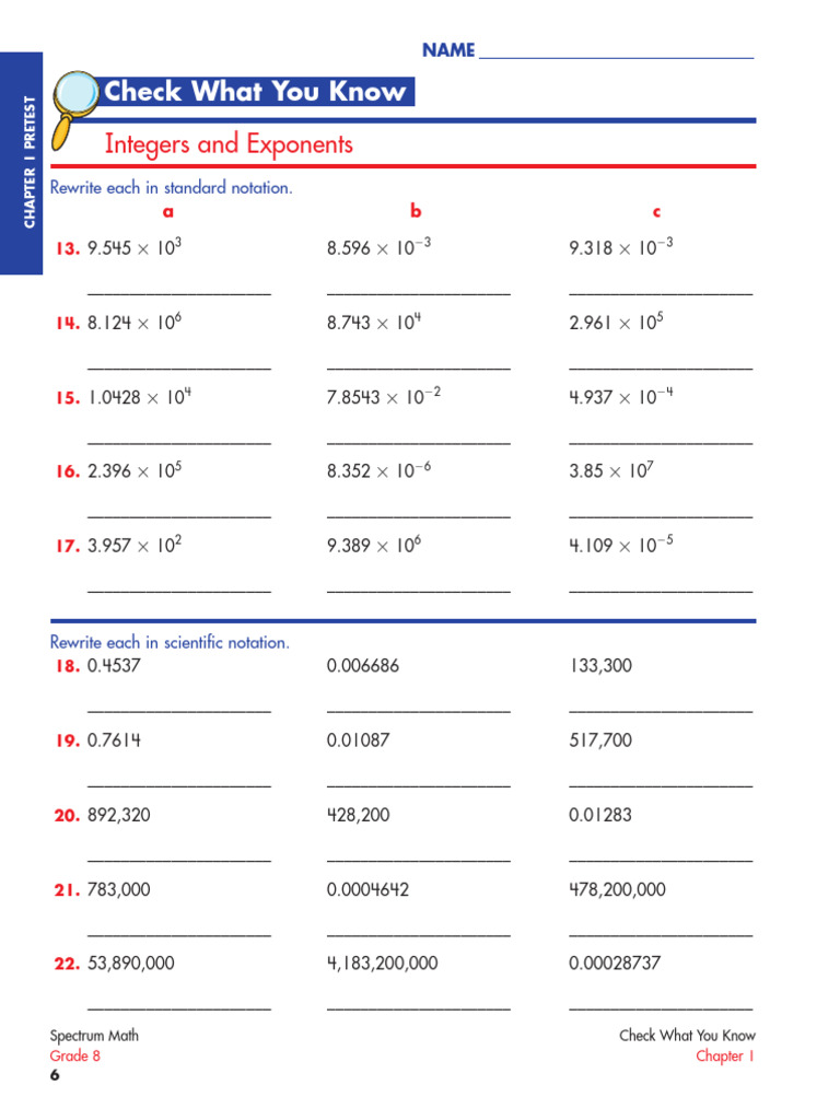 Algebra 8th Grade July 2024 | PDF | Numbers | Exponentiation