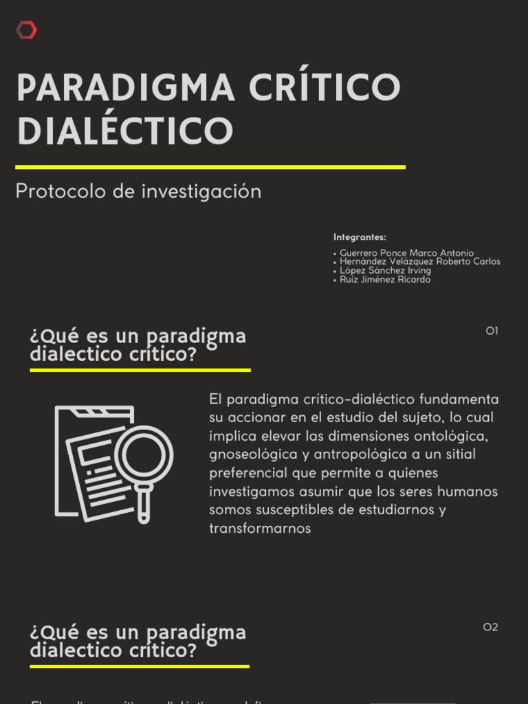 Paradigma Crítico Dialéctico | PDF | Paradigma | Dialéctico