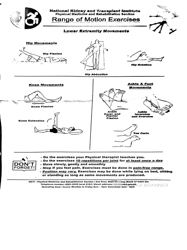 Range of Motion Exercise 02 | PDF