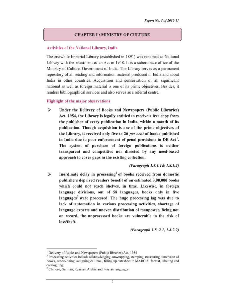 Union Performance Civil National Library 3 2010 Chapter 1 | PDF