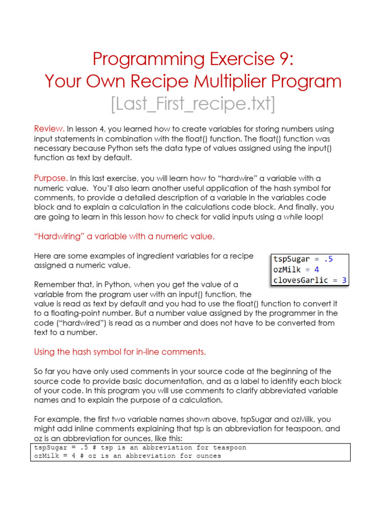 Python Lesson 9 | PDF | Control Flow | Computer Program