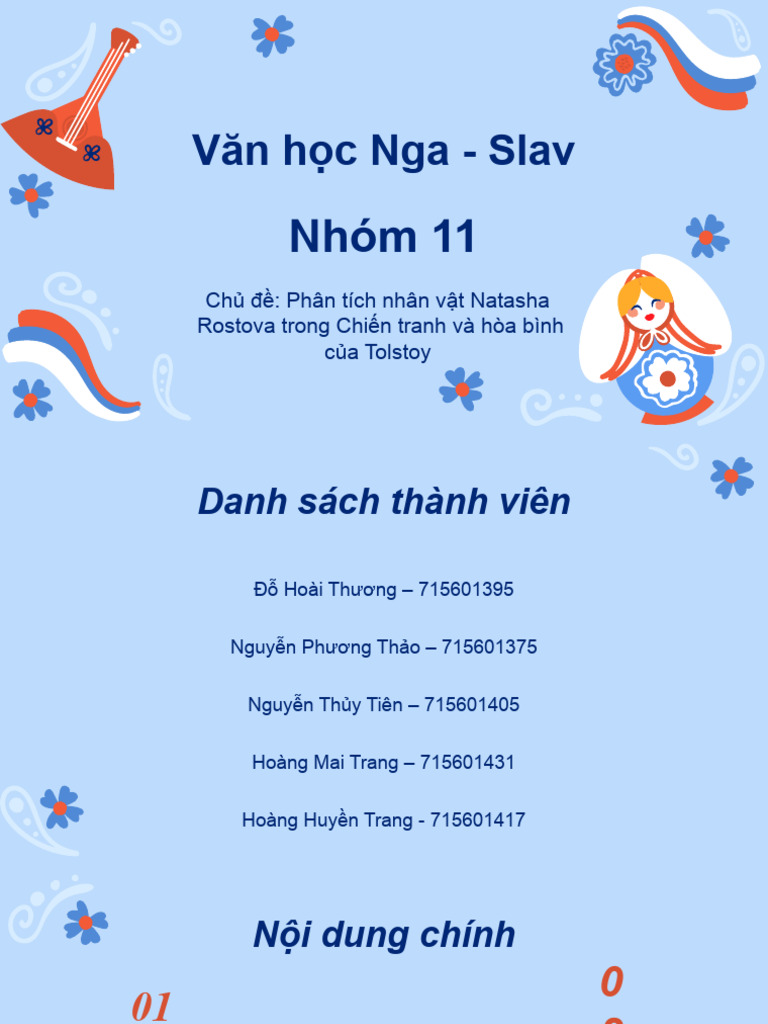 Nhóm 11_ Phân tích nhân vật Natasha Rostova | PDF