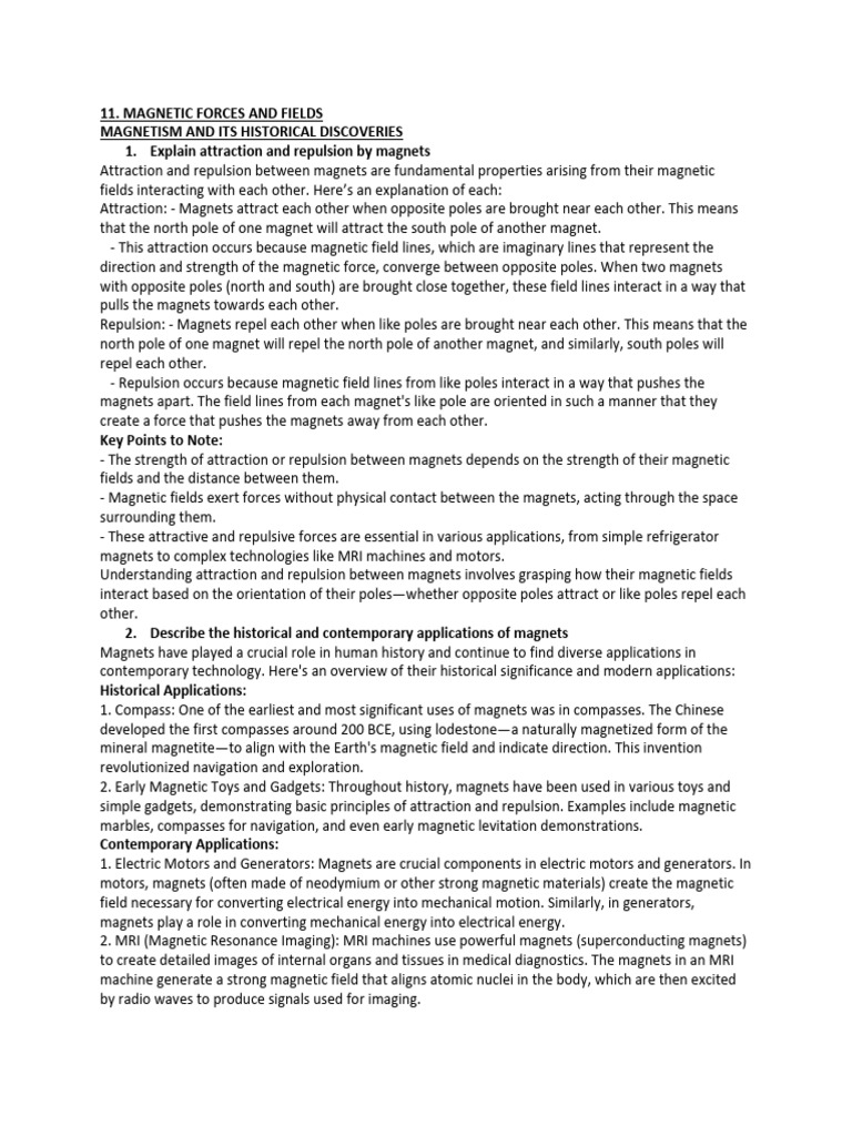 Magnetic Forces and Fields | PDF | Mass Spectrometry | Magnetic Field