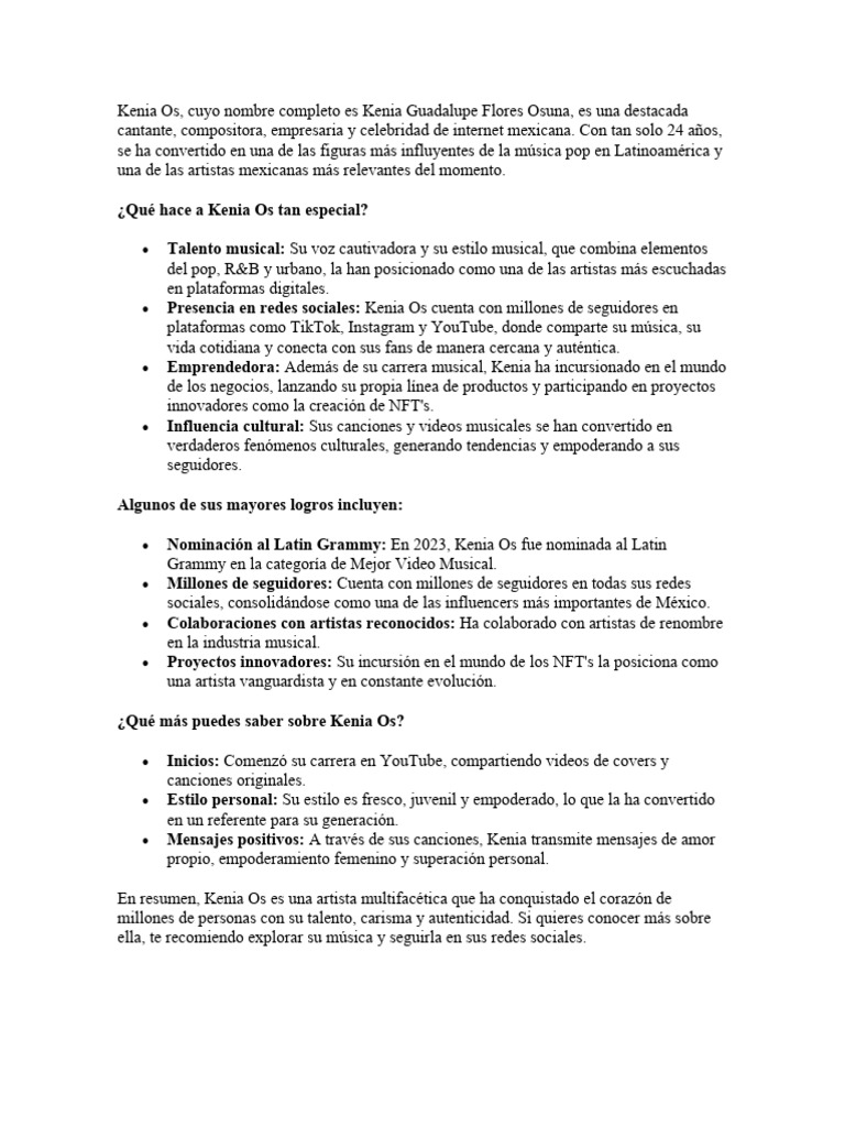 Kenia Os | PDF | Ciencias sociales