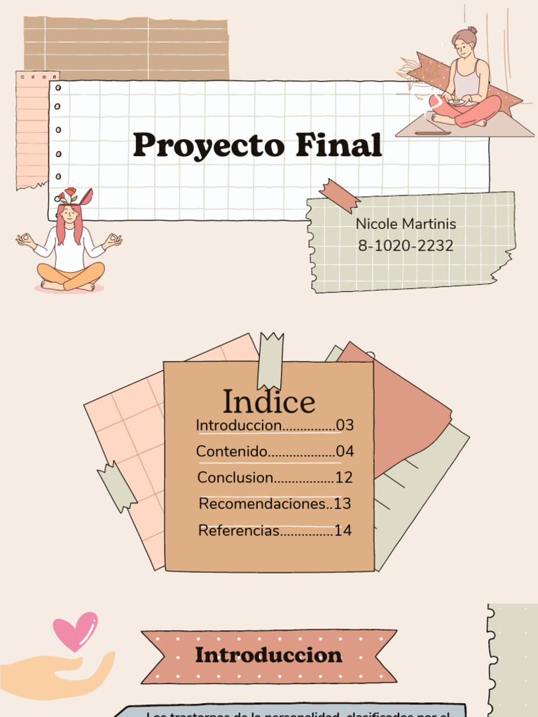 Presentacion para Proyecto Moderna Marron | PDF | Desorden de personalidad | Esquizofrenia