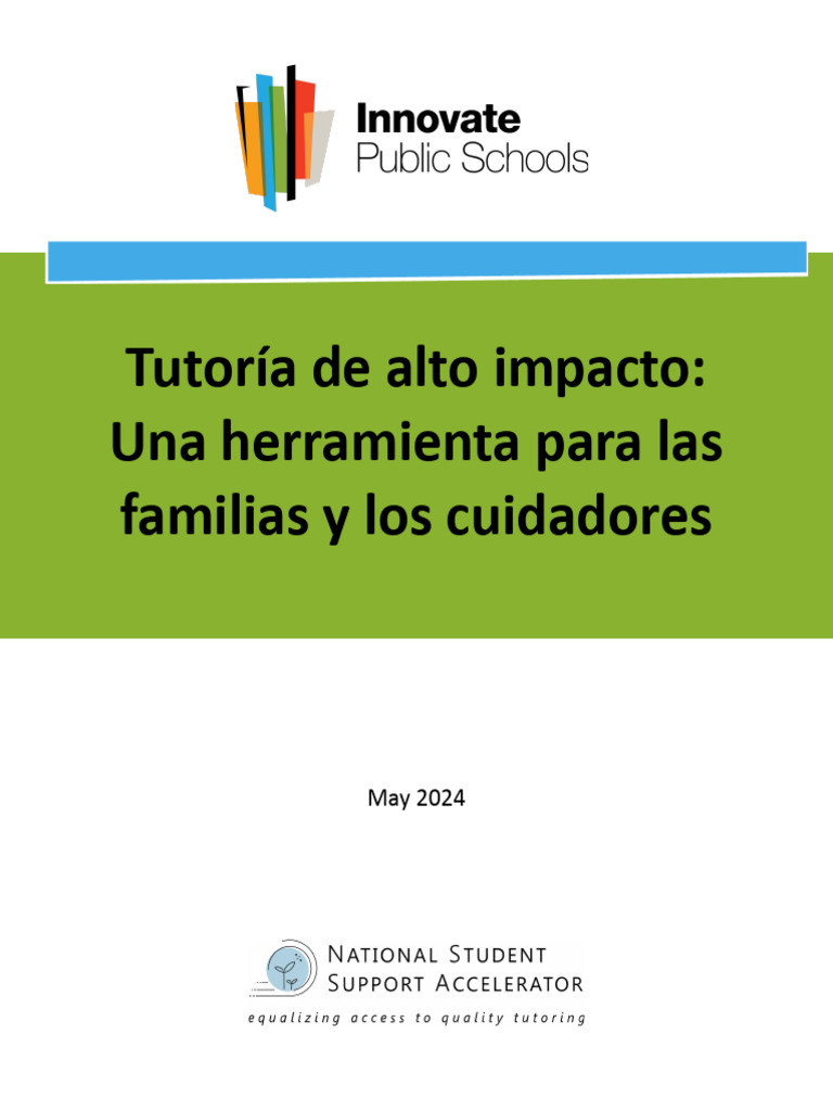 High-Impact-Tutoring-Family-and-Caregiver-Toolkit-ES-1 | Descargar ...