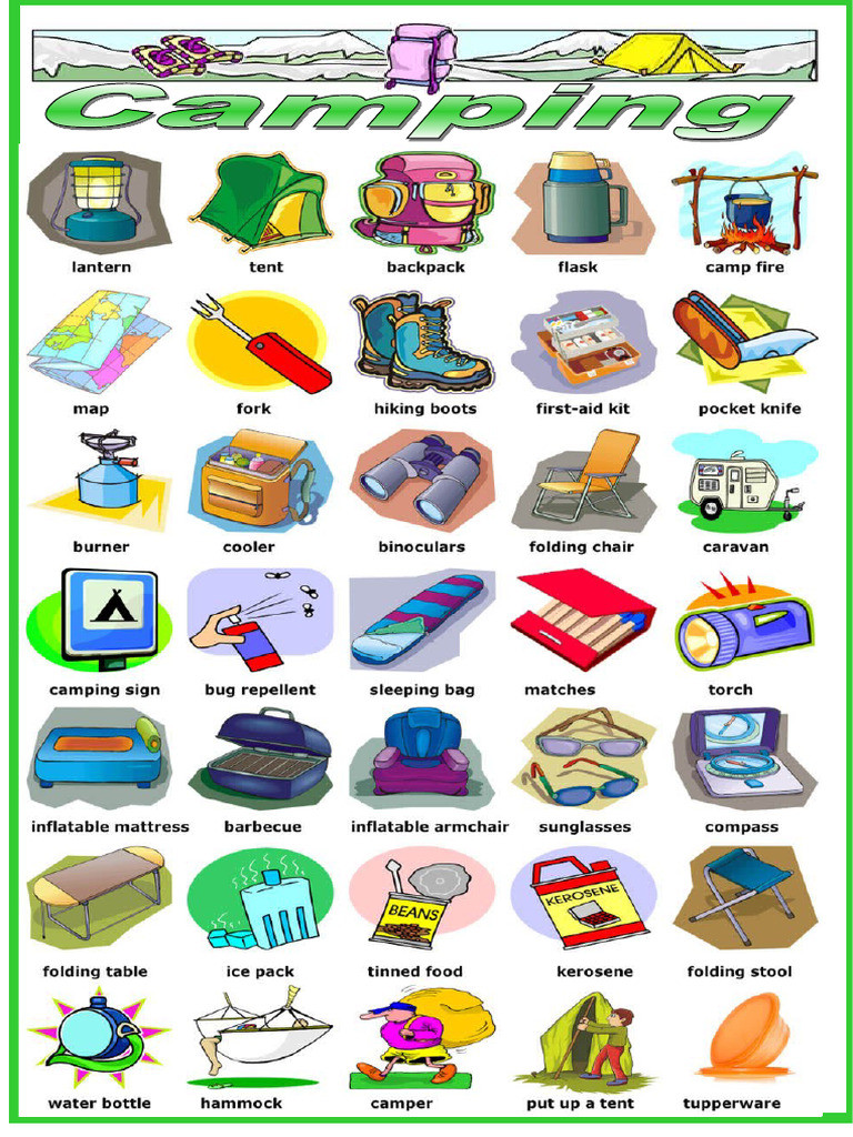 camping vocab | PDF
