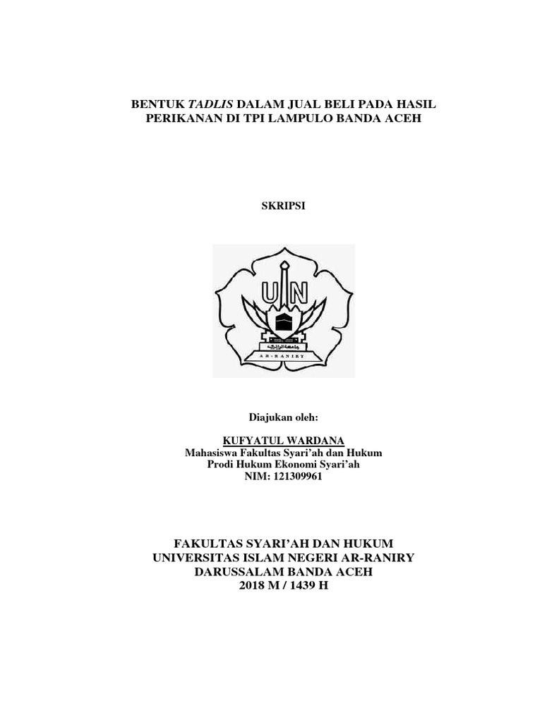 Tadlis dalam Jual Beli Perikanan Aceh | PDF | Kajian Bahasa Asing
