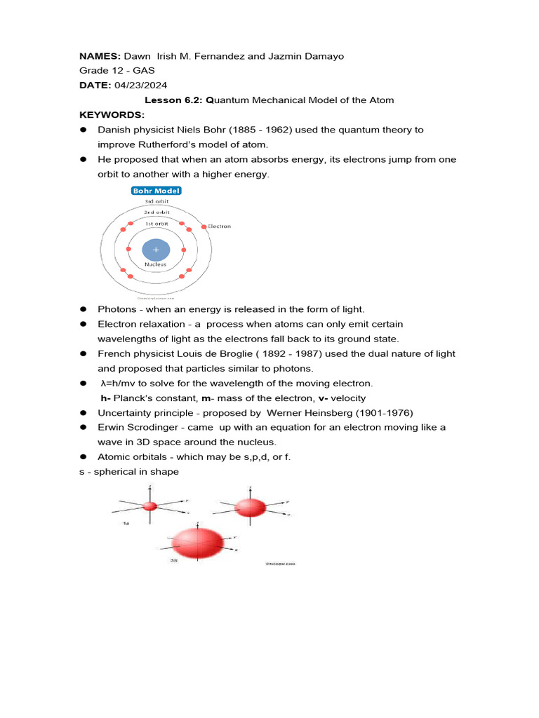GEN-CHEM-written-report | PDF | Atomic Orbital | Electron