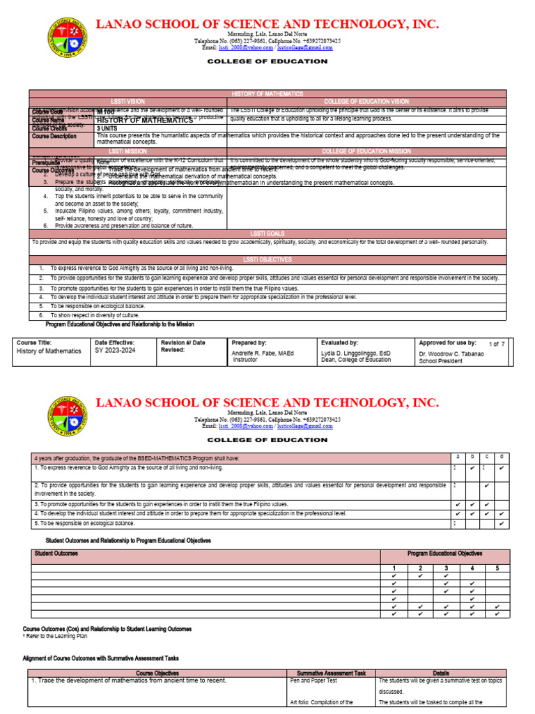 M100 History of Math | PDF | Mathematics | Science