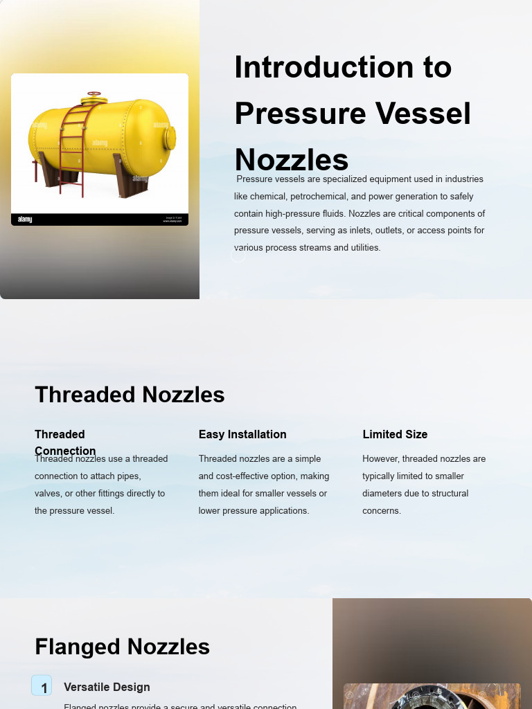Introduction To Pressure Vessel Nozzles | PDF | Mechanical Engineering | Industrial Processes