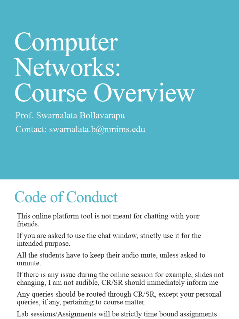 Computer Networks Overview | PDF | Computer Network | Osi Model