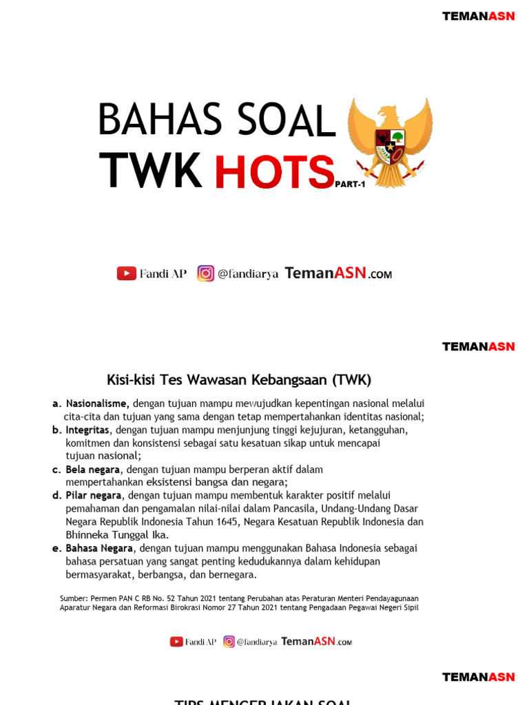 TWK HOTS 2024 Part 1 Dan 2 | PDF