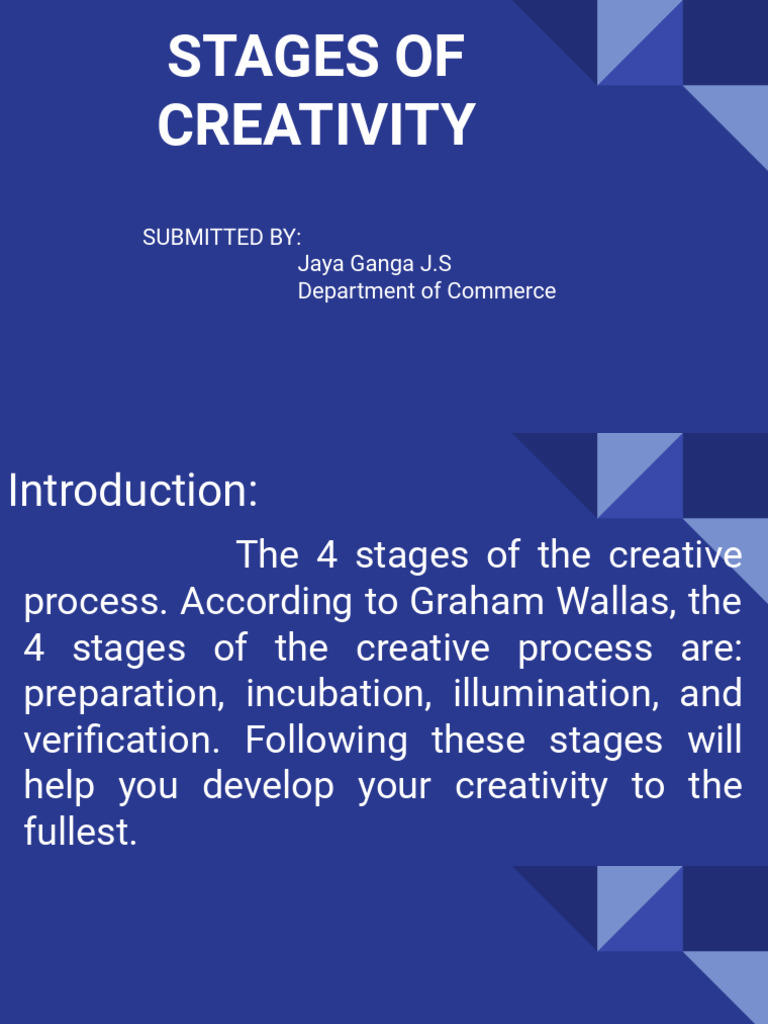 Stages of Creativity | PDF