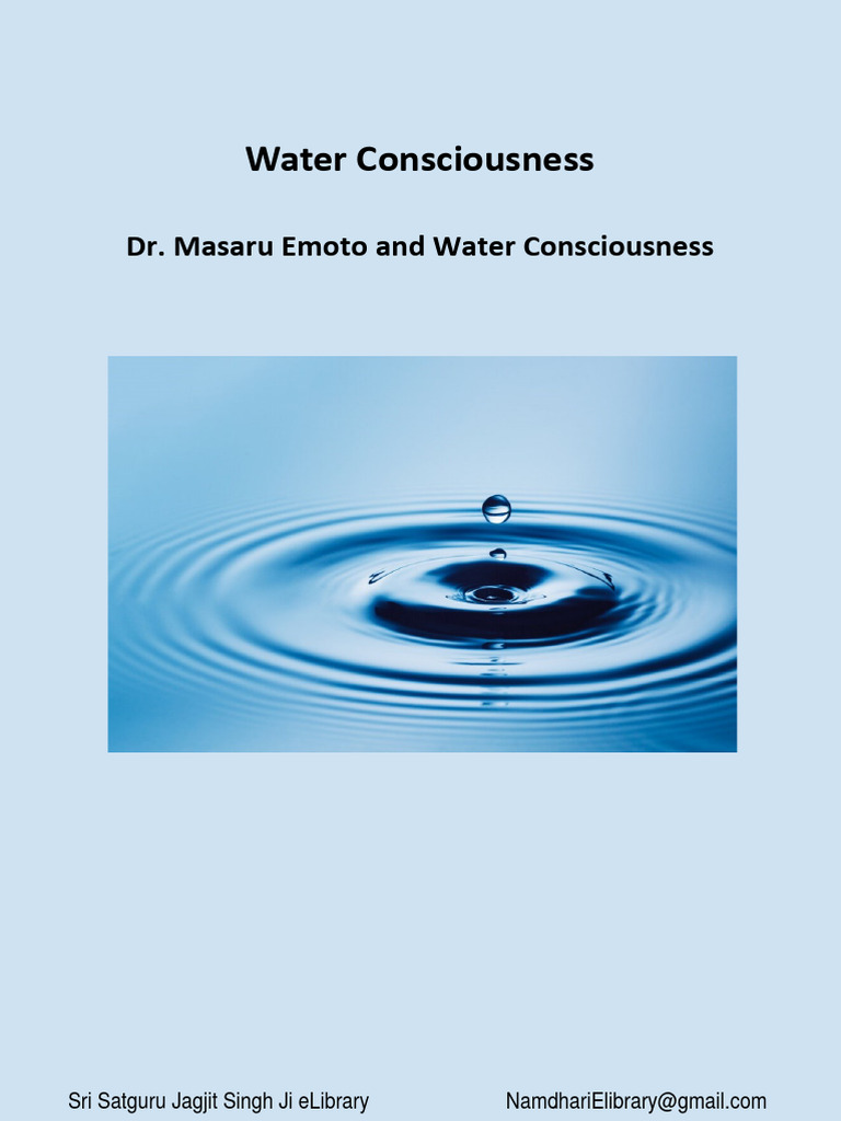 Water Consciousness | PDF | Water | Thought