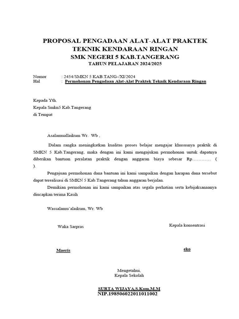 Proposal TKR | PDF | Karier & Perkembangan | Bisnis