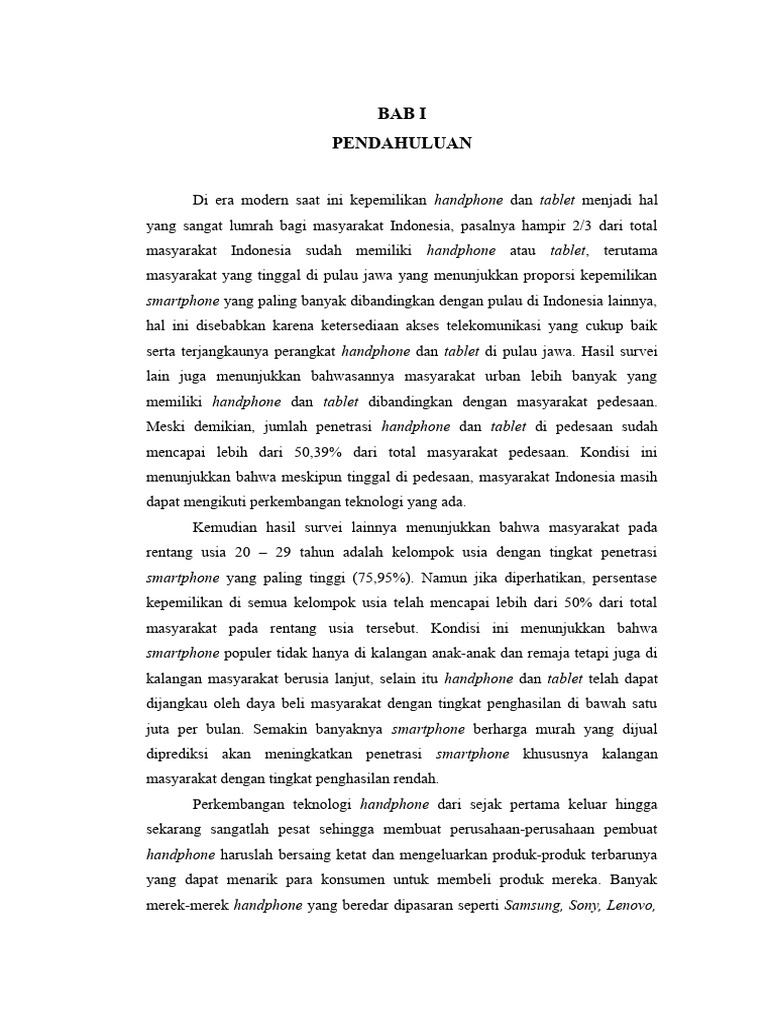BAB 1 DAN BAB 2 PT - Sadawira Utama | PDF