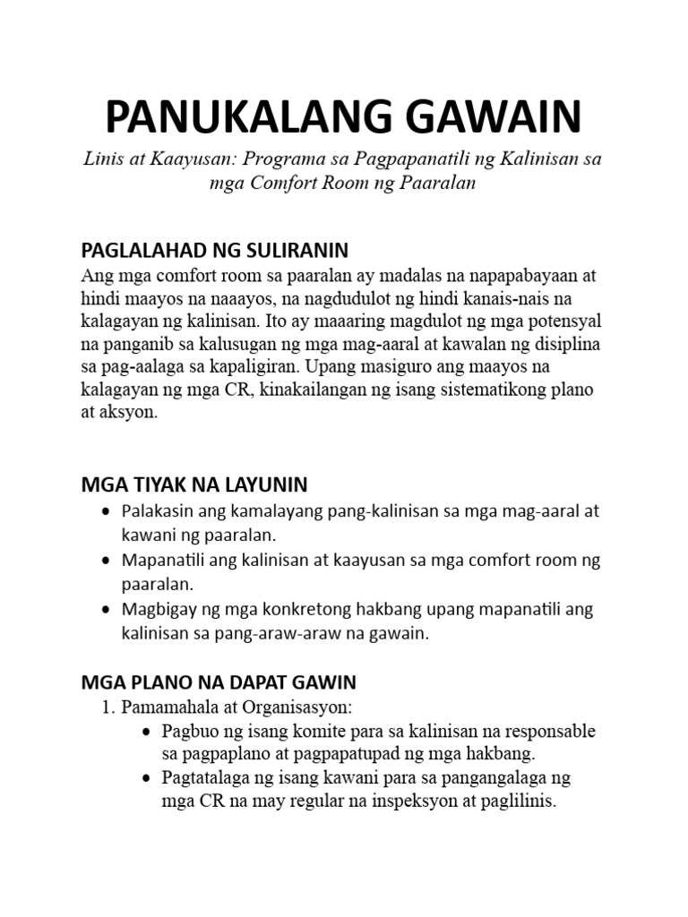 Filipino Project Proposal | PDF