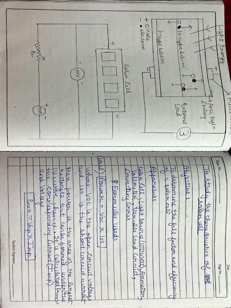Solar Cell Char | PDF