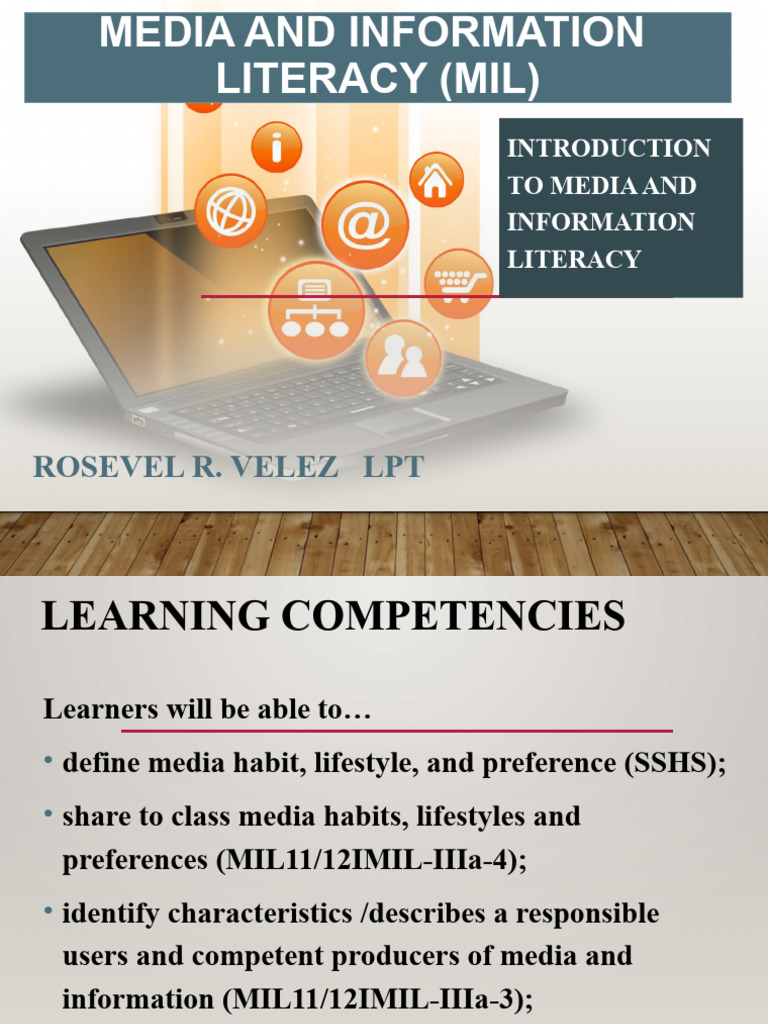 1.MIL 1. Introduction To MIL Characteristics of Information Literate ...