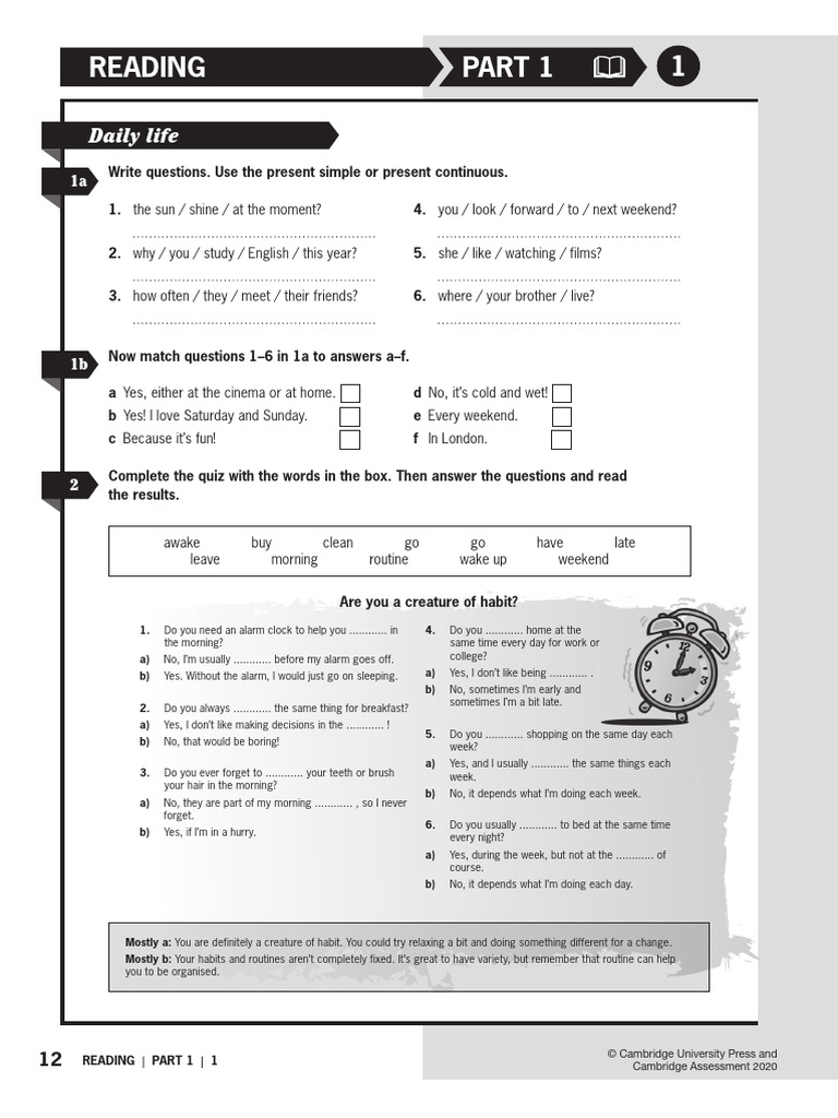 Pet B1 Preliminary Exam Booster 2020 Cﾃ C Trang ﾄ静 Xﾃｳa Pdf Hotel Sea