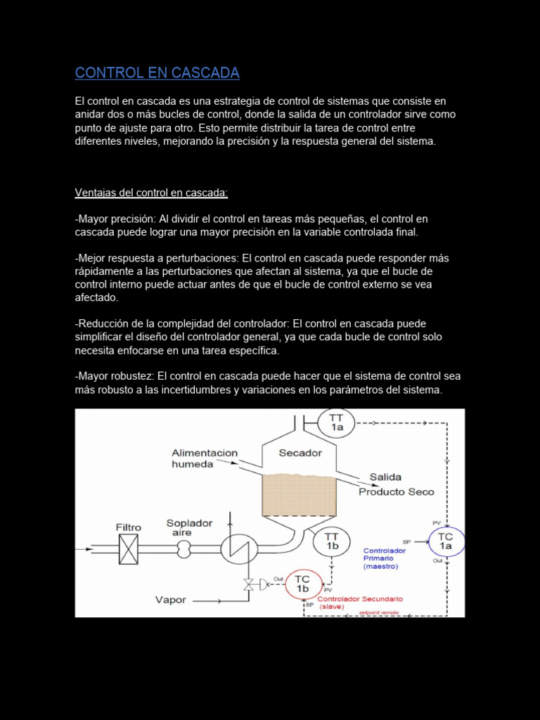 Control en Cascada | PDF | Temperatura | Computación distribuída