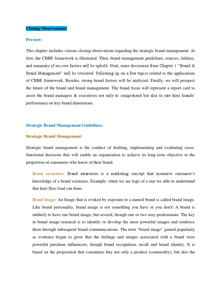 Brand Management Report 2 | PDF | Brand | Retail