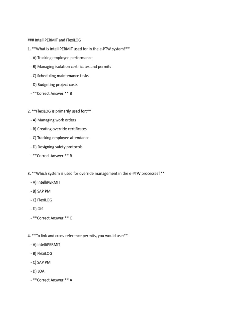 IntelliPERMIT and FlexiLOG Overview | PDF | Audit | Regulatory Compliance