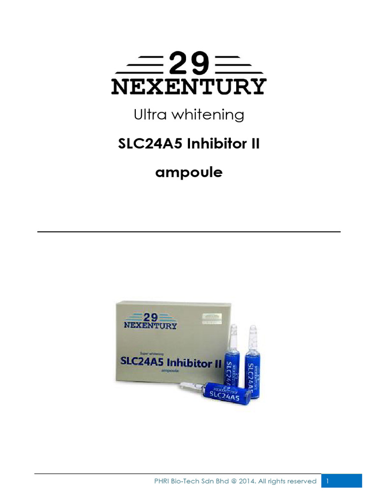 SLC24A5 Inhibitor II | PDF | Genetics | Biology