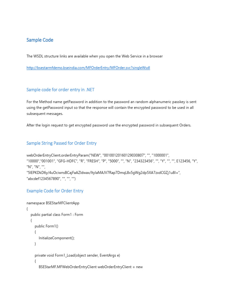 Sample | PDF | Password | Json