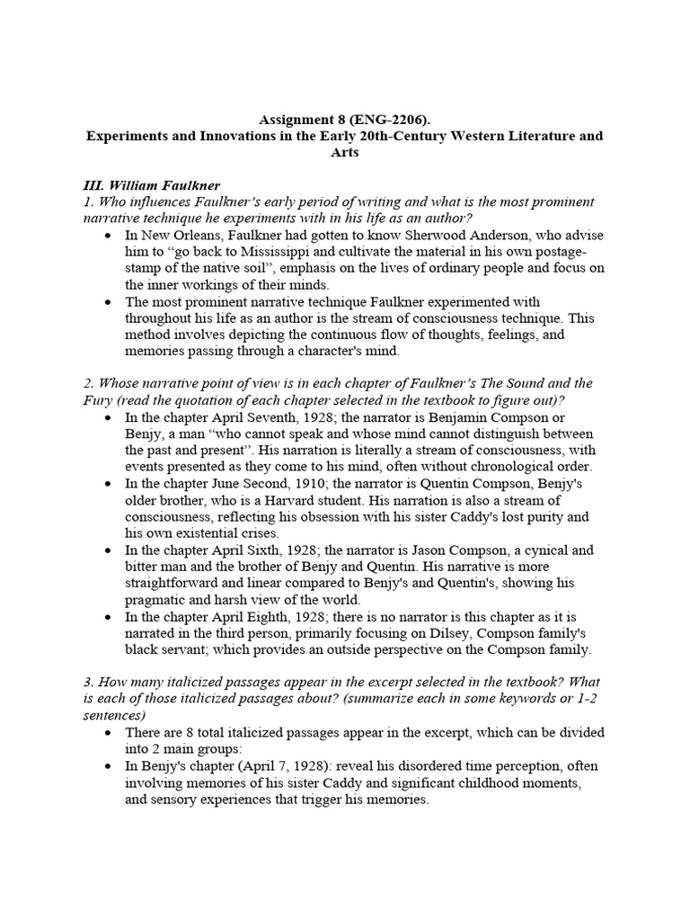 Assignment 8 (ENG-2206) Part 3 | PDF