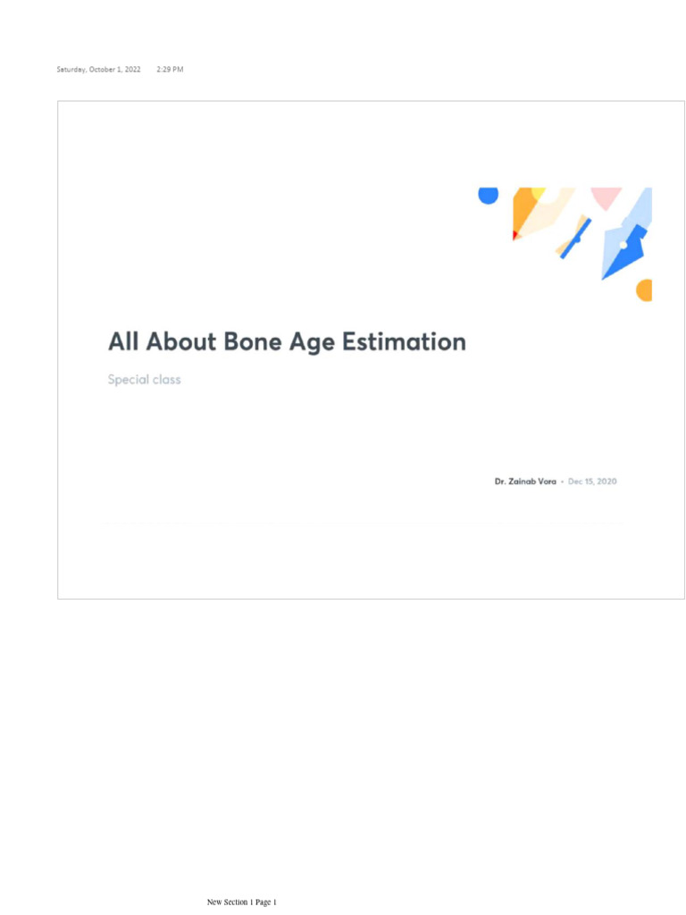 Bone Age Estimation | PDF Bone Age Estimation | PDF