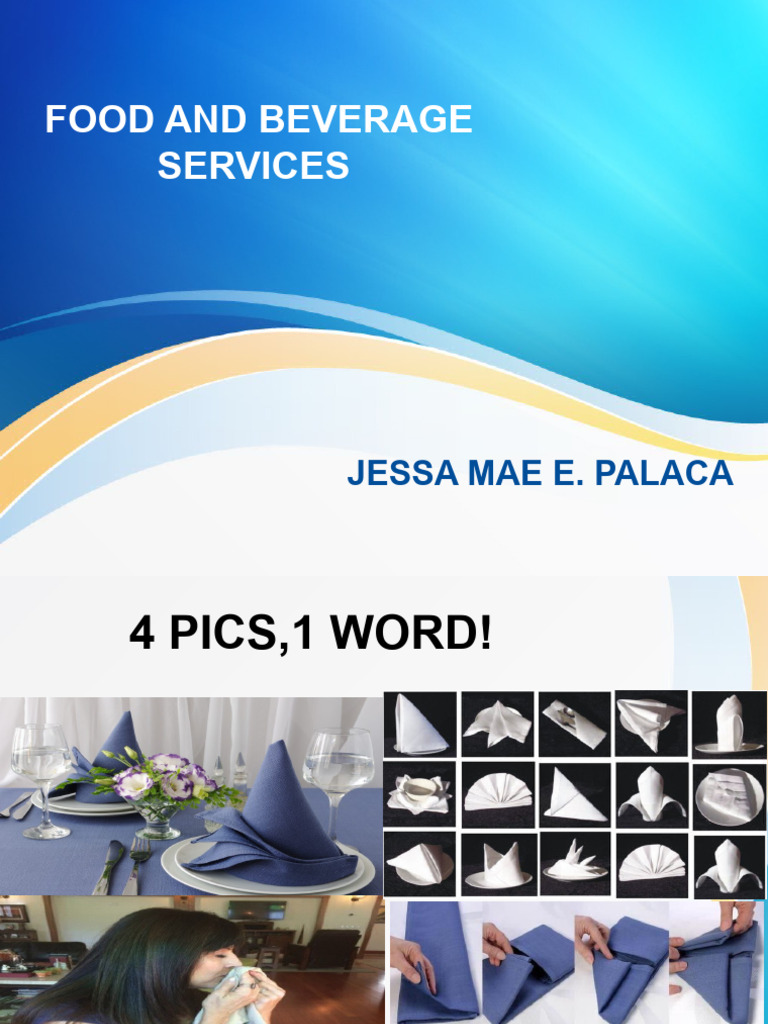 Table Napkin Folding - Demo | PDF