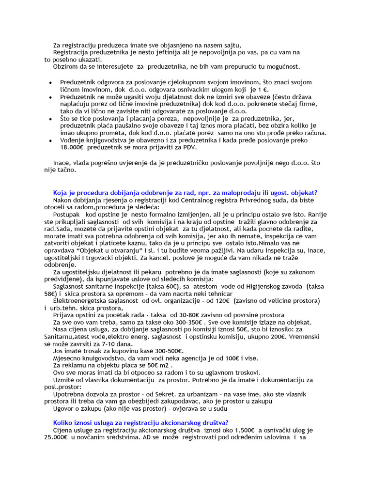 Preduzetnik, Trgovina | PDF