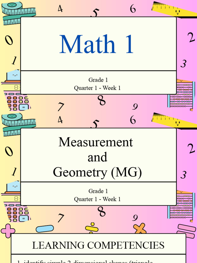 Math 1 - Quarter 1 - Week 1 | PDF