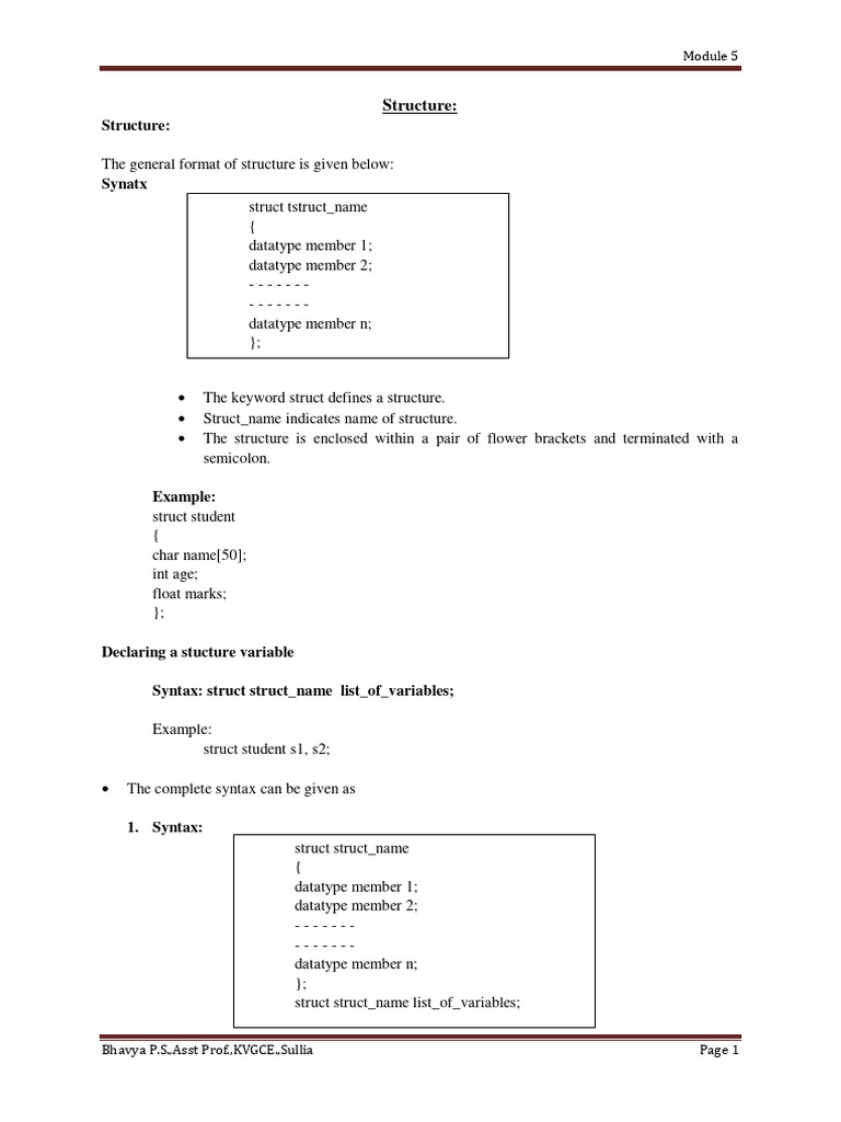 Module 5 Pdf Pointer Computer Programming Computer File