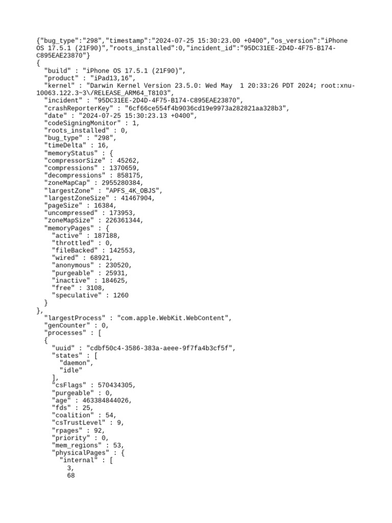 JetsamEvent 2024 07 25 153023 | PDF | Computing | Concurrent Computing