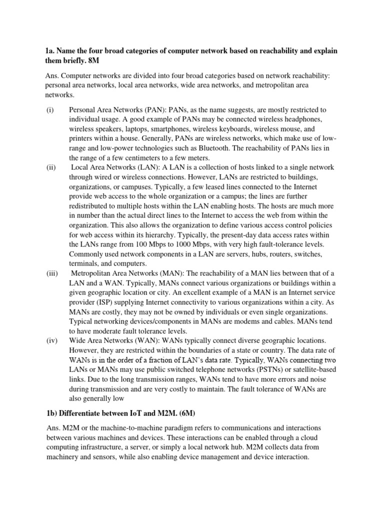 IOT Model Question Paper-I Solved | PDF | Actuator | Osi Model